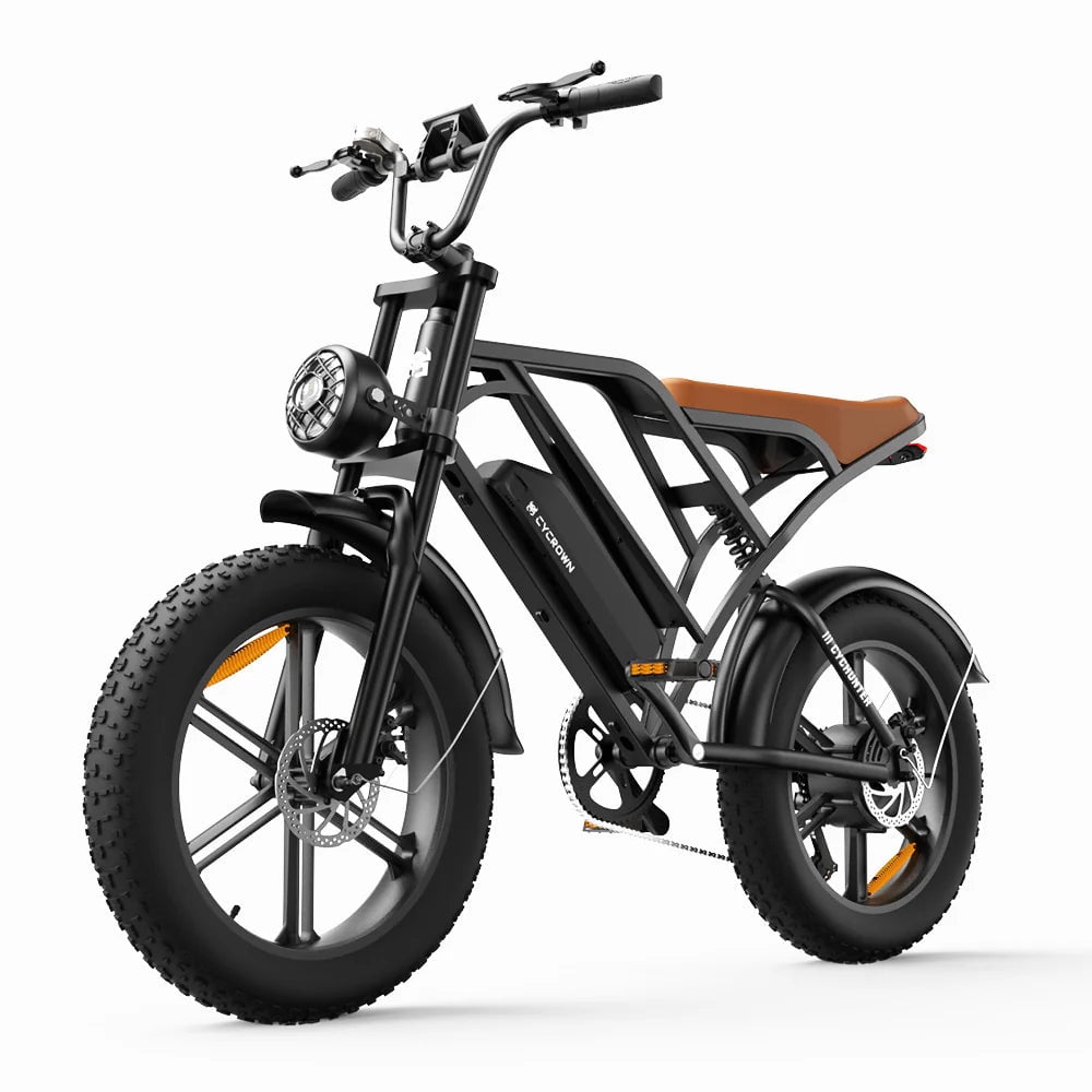 CYCROWN CYCHUNTER-13ah 1000W Peak Electric Bike Dual Suspension, 28mph ...
