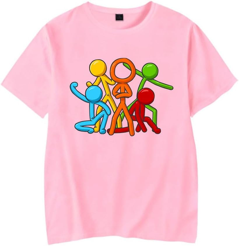 CYDZSWYXGS Alan Becker Merch Stick Gang T-Shirt Unisex Hip Hop Casual ...