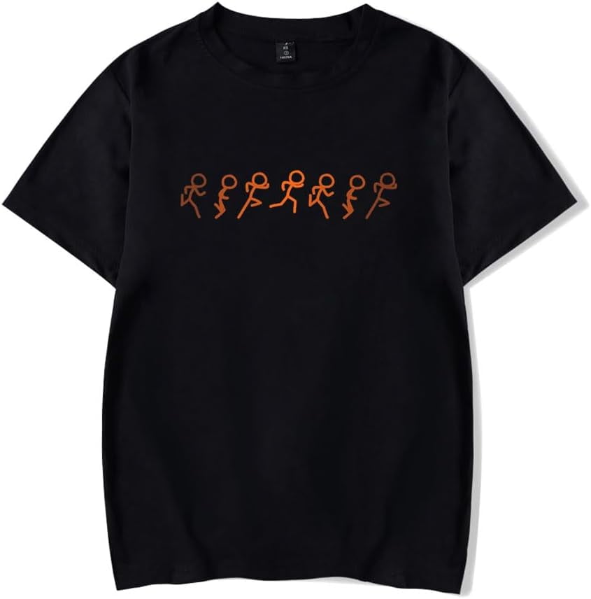 CYDZSWYXGS Alan Becker Run Cycle Merch T-Shirt Summer Men/Women ...