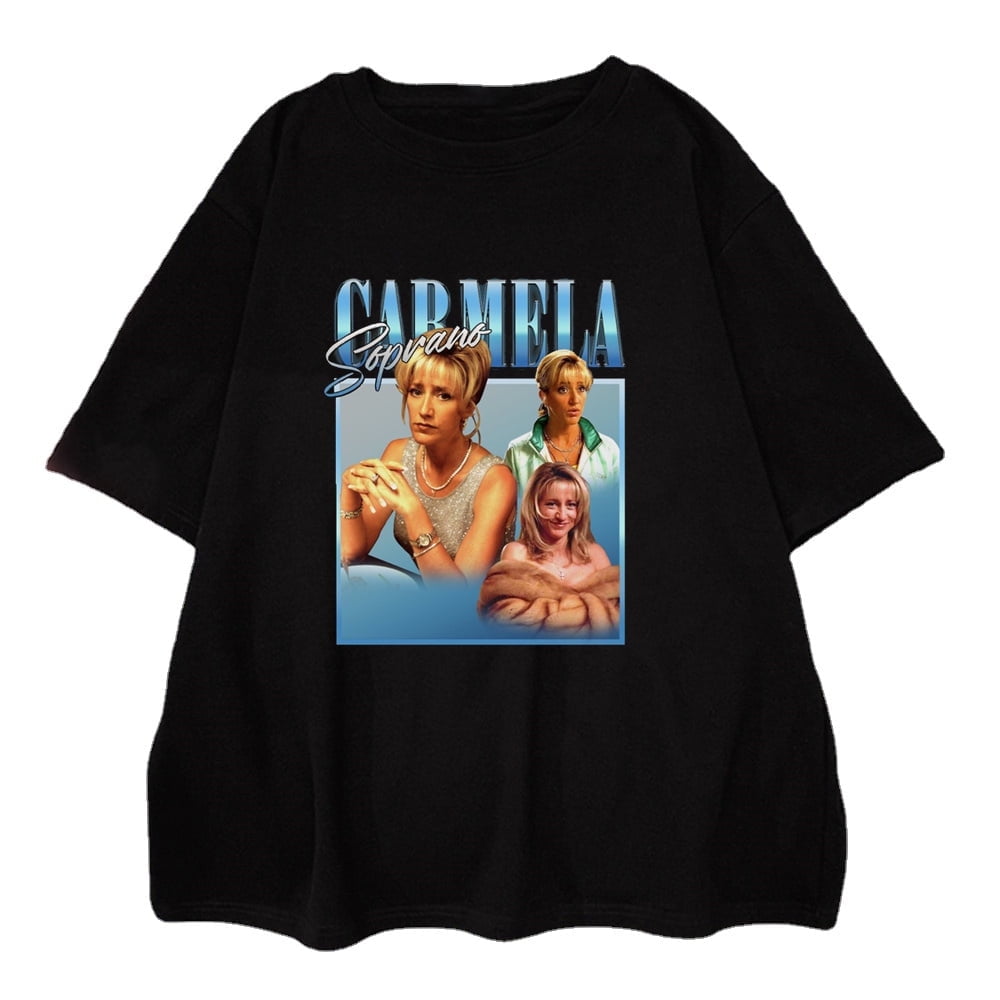CYDZSWYXGS Carmela Soprano Merch T-shirt Summer Casual Short Sleeve ...