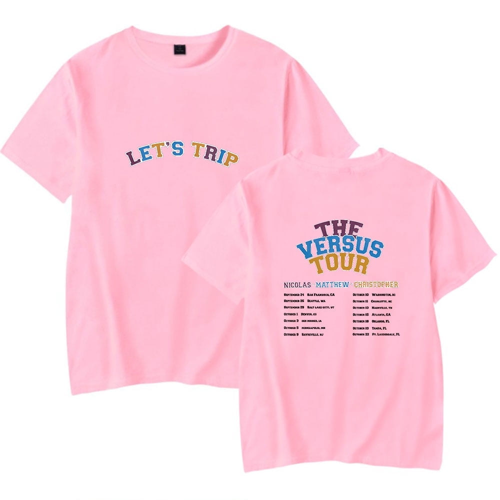 CYDZSWYXGS Sturniolo Triplets Tee Shirt Let's Trip Arch Tour T shirt ...