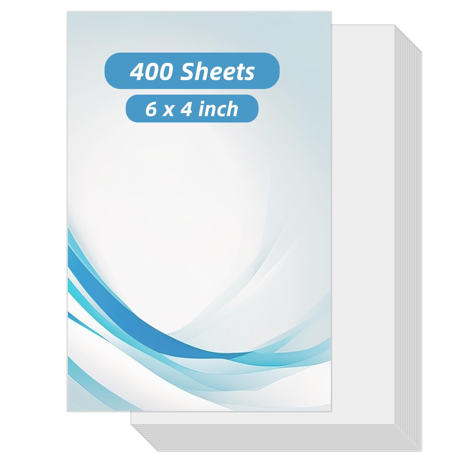 CYEAH 400 Sheets White TSF6 Card Stock, Blank White Cardstock Paper 4x6 ...