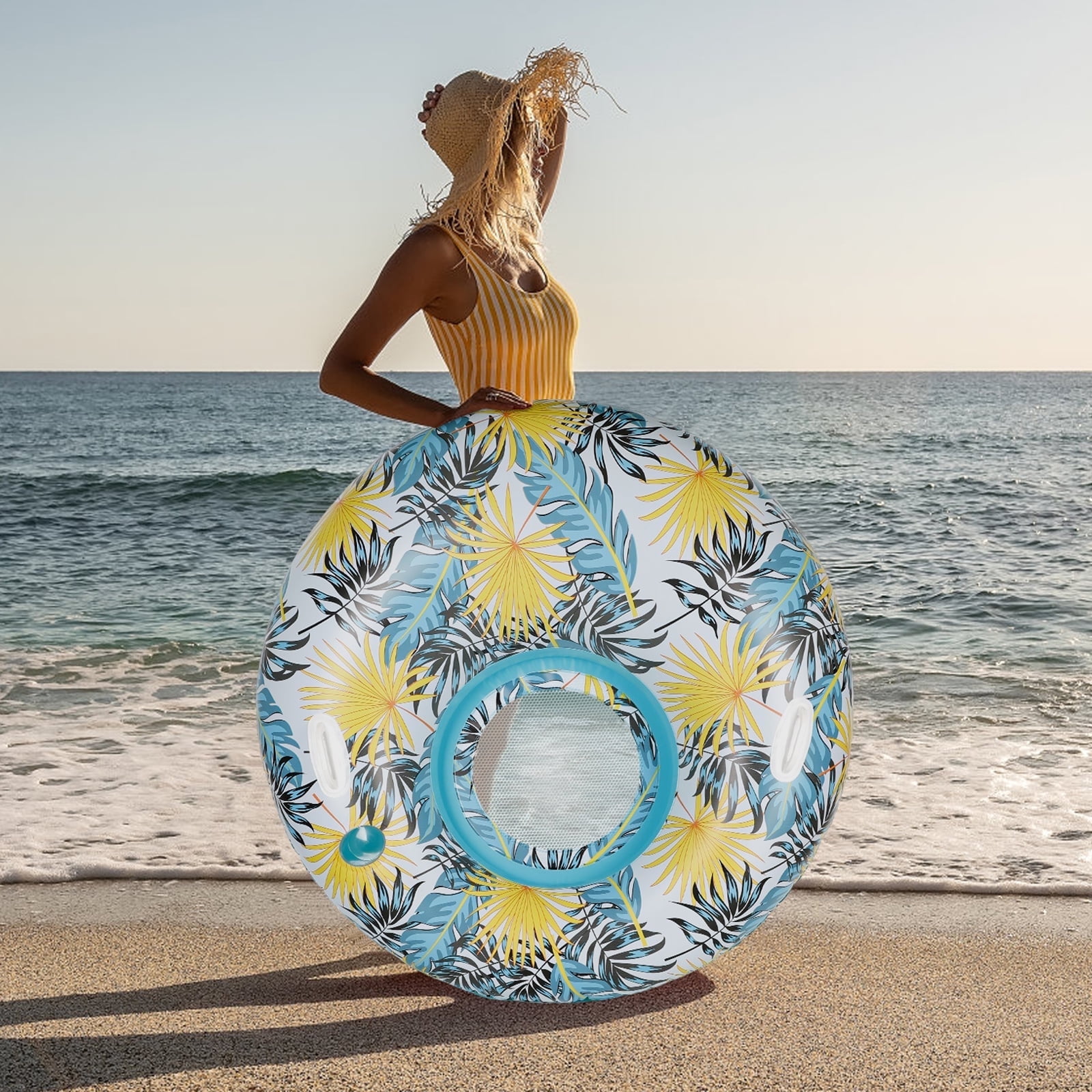 CYFIE 47 in Inflatable Swim Tube Pool Floats for Kids and Adults ...