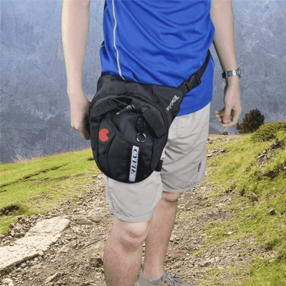 CYFIE Unisex Fanny Pack,Cycling Waist Bag, Nylon, Black, 1-Piece ...