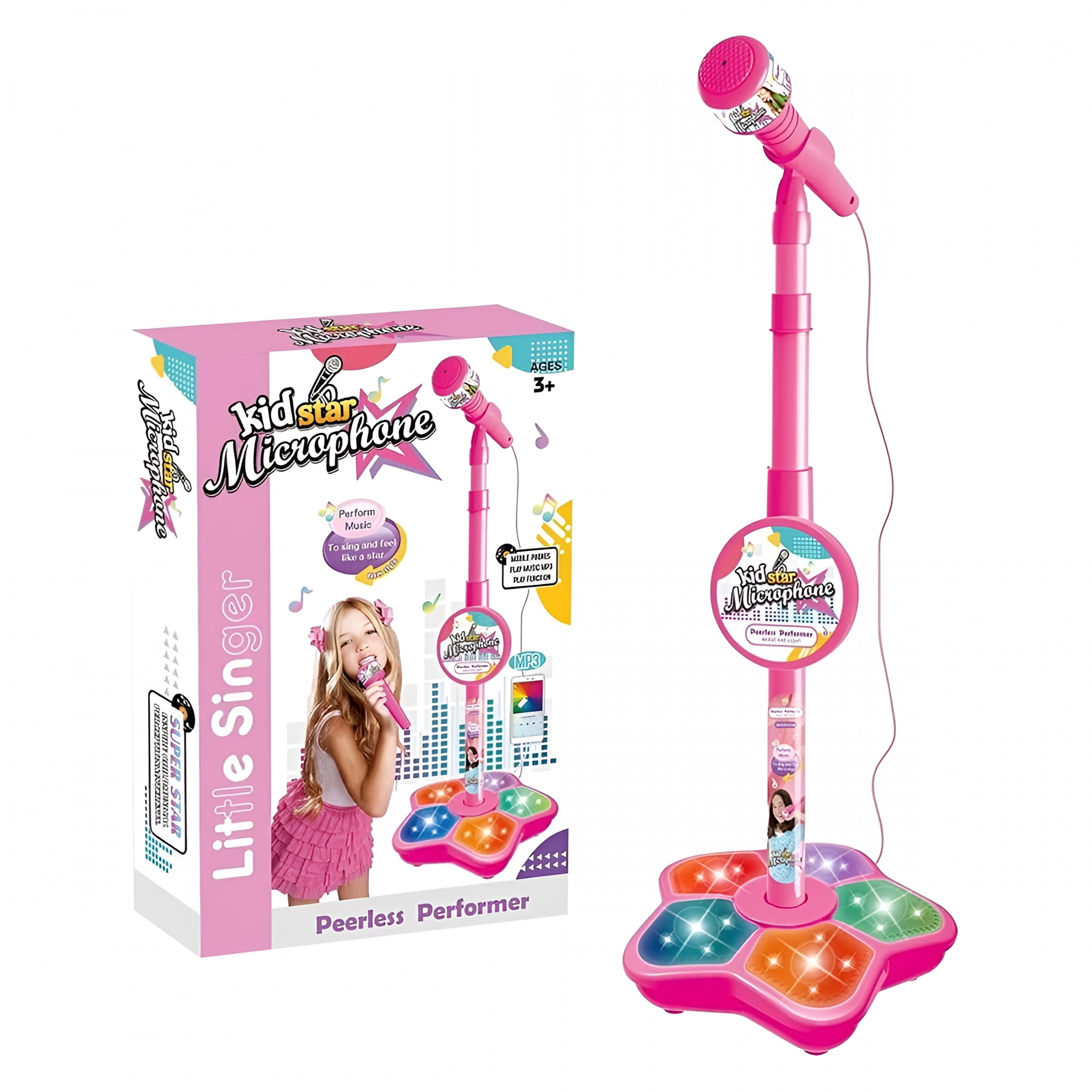 CYFW Children'S Karaoke Microphone, Kids' Microphone with Stand Feature ...