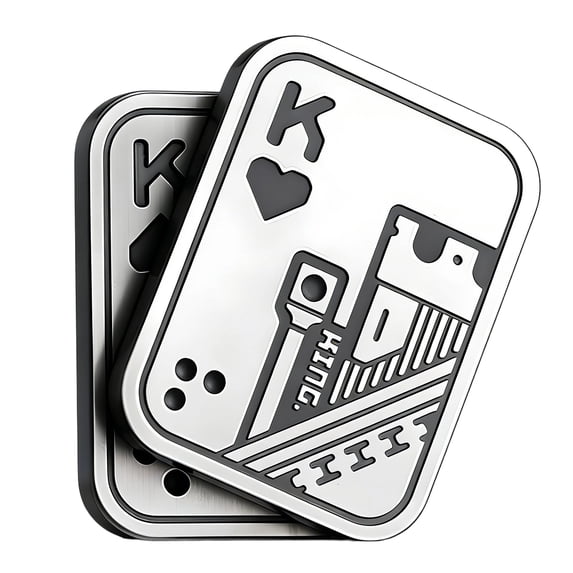 CYFW Fidget Slider,Rotating Playing Card Fidget Toys Adults,EDC Metal ...