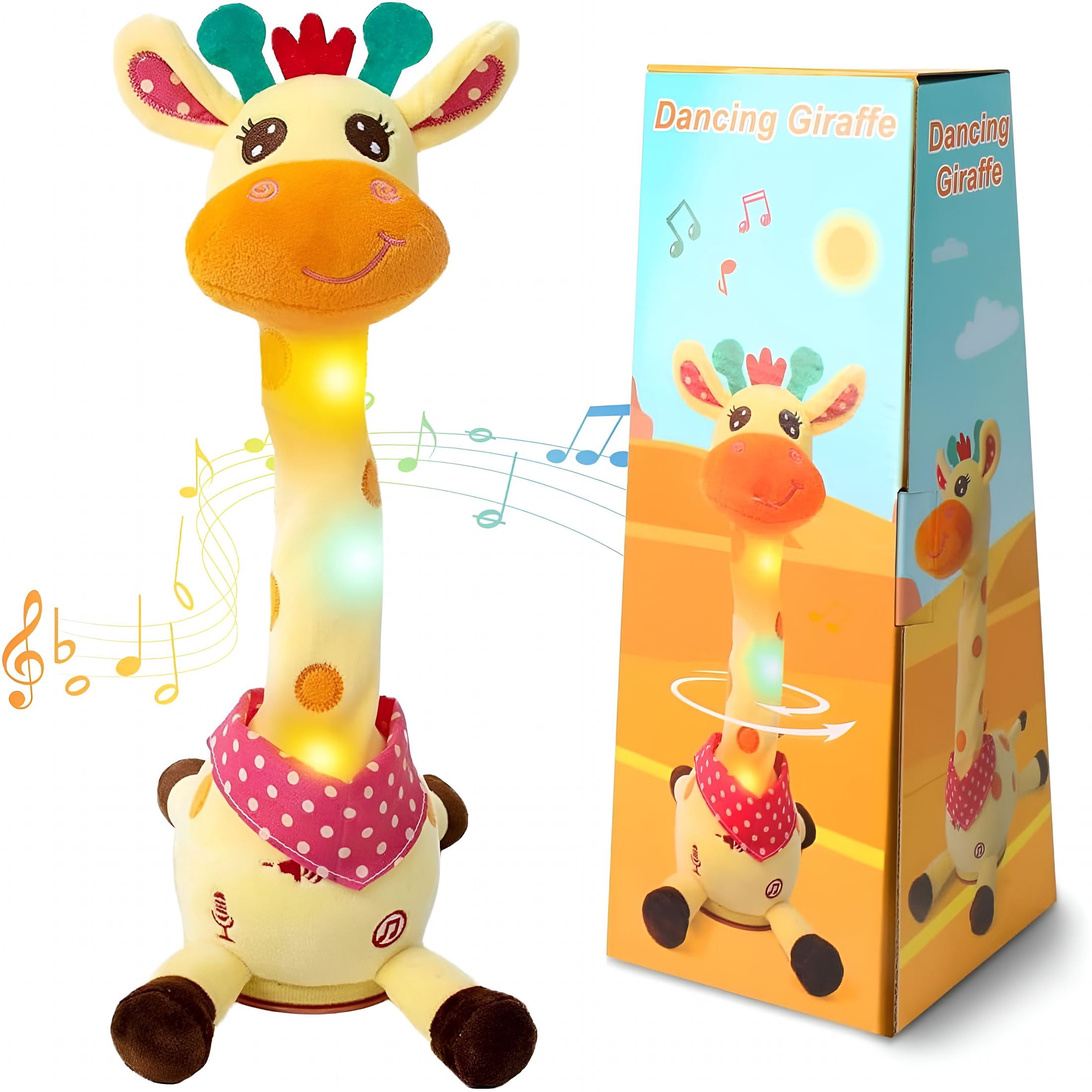 CYFW Musical Giraffe Toy, Groovy Singing & Dancing Plush with Voice ...