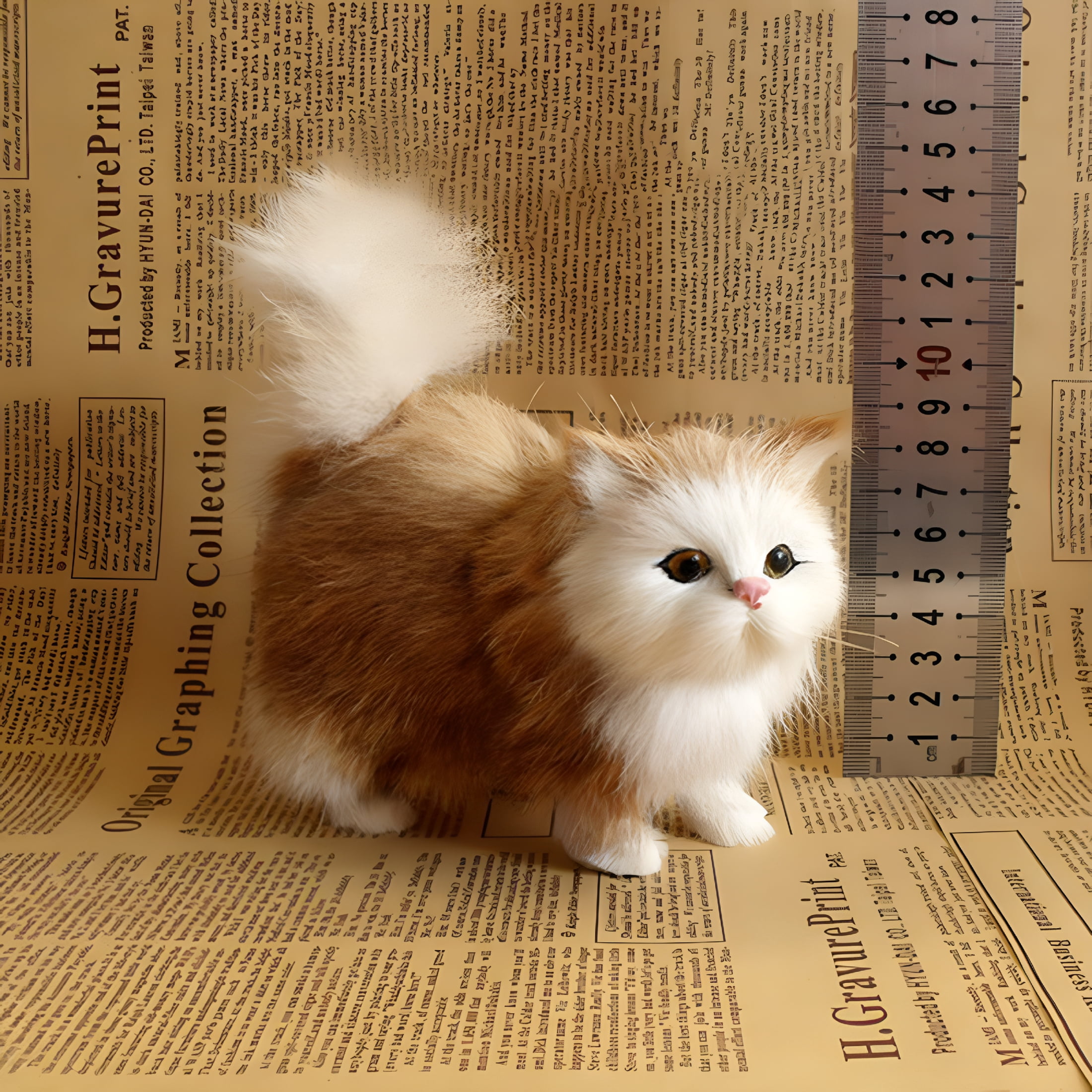 CYFW Robot Cat Plush Cat Stuffed Animal Interactive Cat Meow Kitten ...