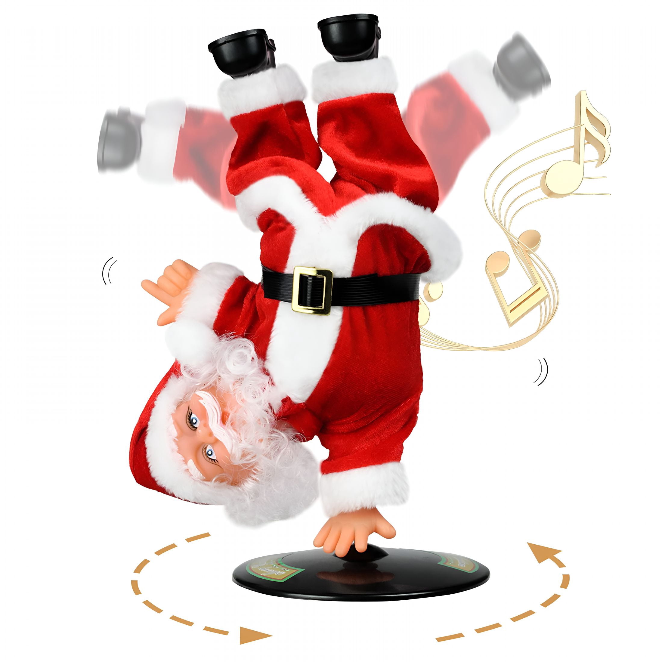 CYFW Singing Dancing Santa Claus, Christmas Inverted Rotating Santa ...