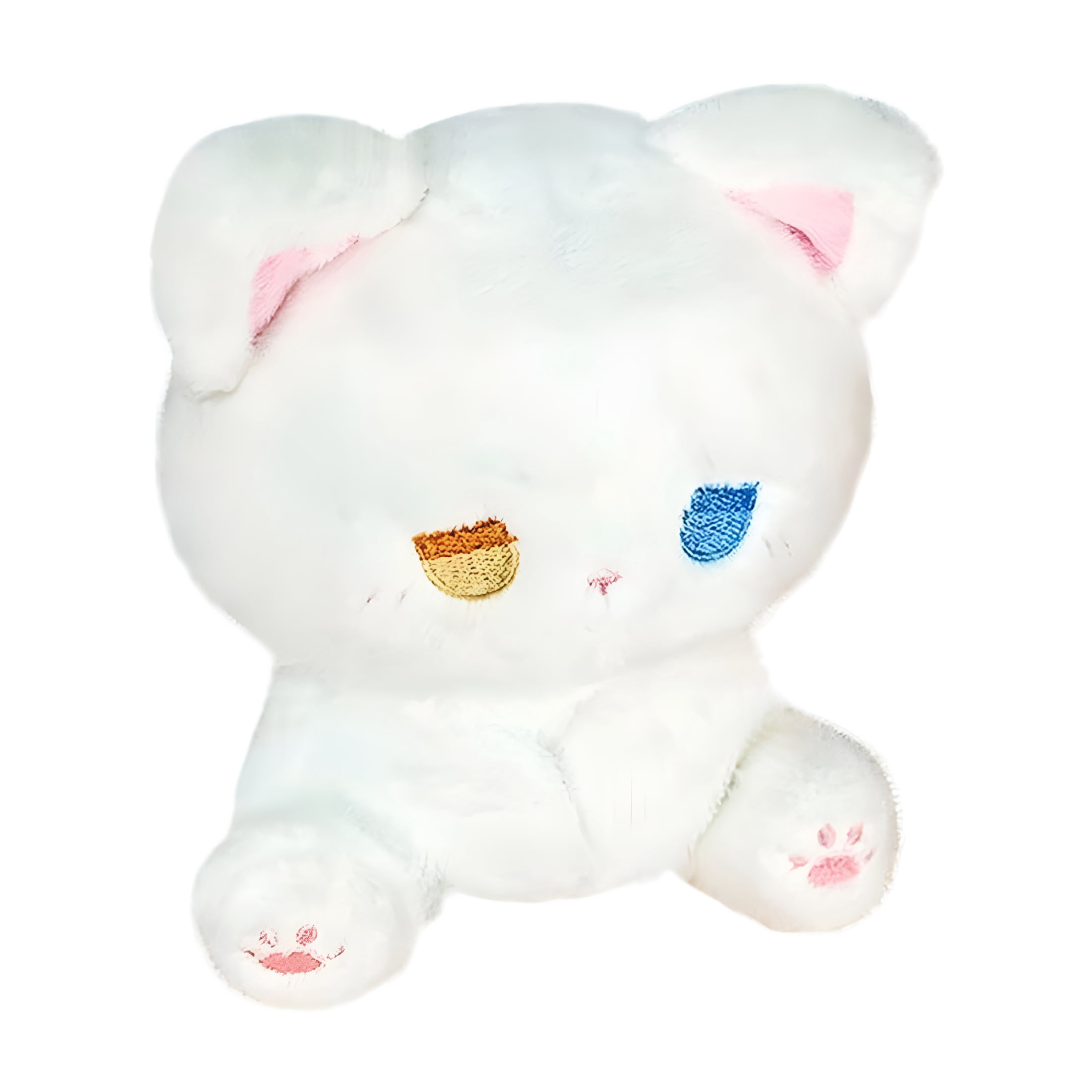 CYFW White Cat Stuffed Animals,5.9 inch Stuffed Animals Black Cat Plush ...