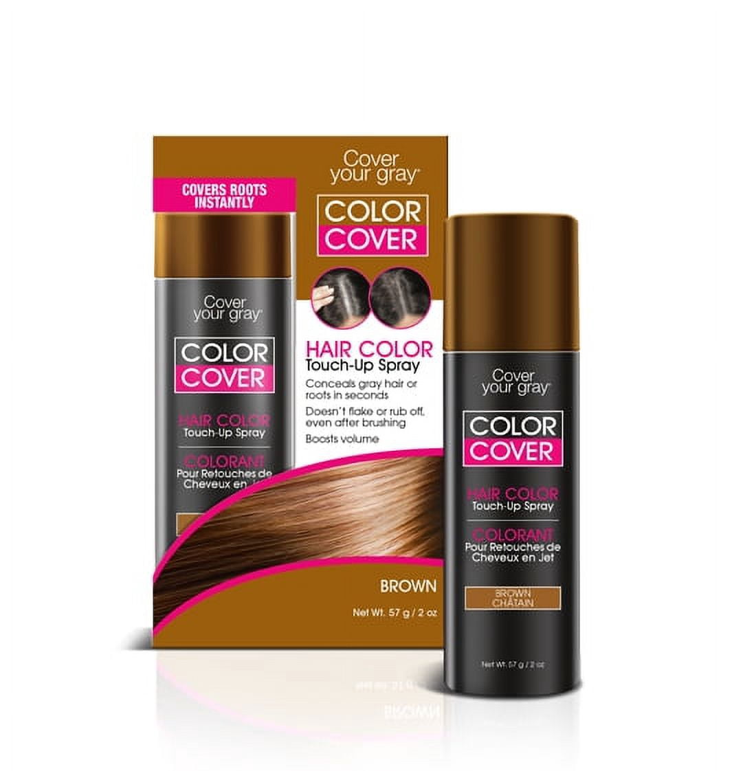 CYG Color Cover Touch-up Spray Brown - Walmart.com