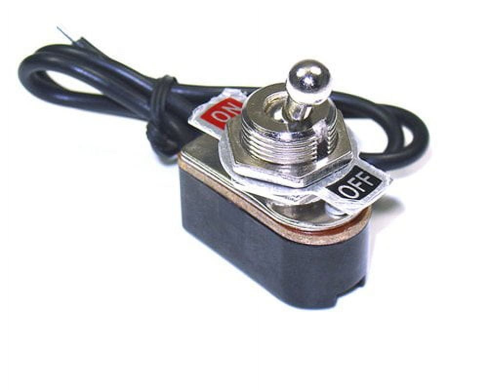 CYGUSA Electrical Toggle Switch ON-Off/SPST 2P Pre-Wired Rated 4 Amps ...
