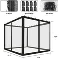CYIHBOUR 10x10 Mosquito Netting with Zipper 4 Doors & 8 Weight Bag ...