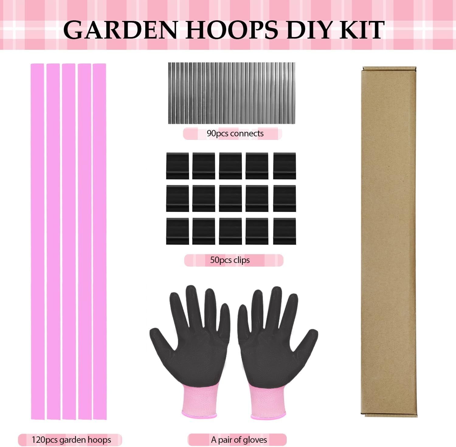 CYIHBOUR Garden Hoops 20pcs Greenhouse Hoops for 1-3.5ft Wide Raised ...