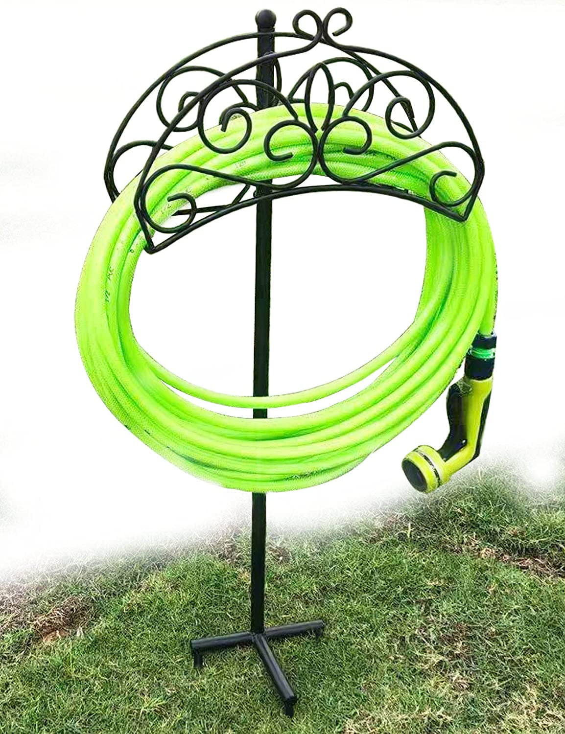 CYIHBOUR Outdoor Garden Hose Holder Hanger Freestanding Heavy Duty ...