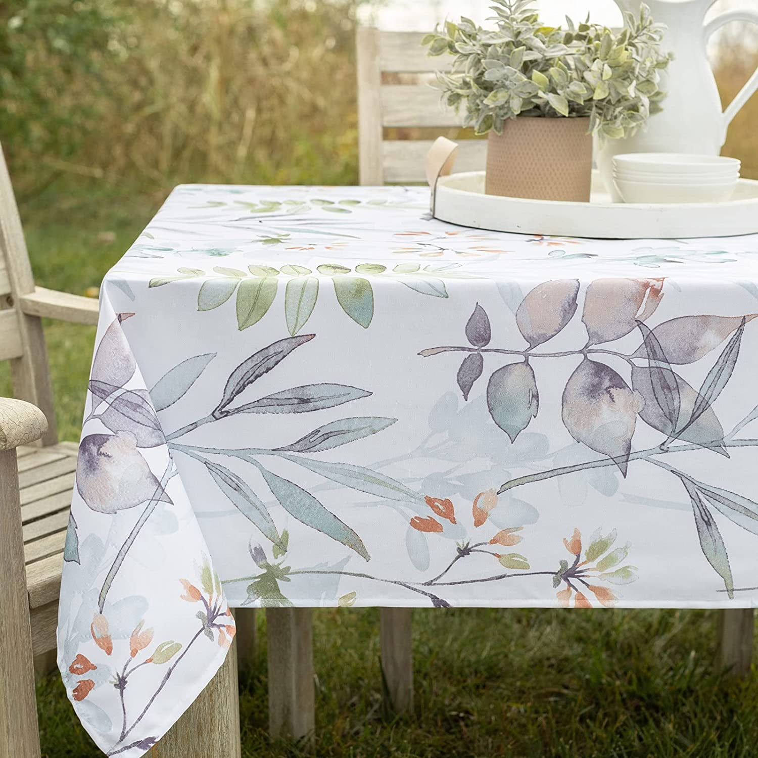 CYIHBOUR Spillproof Spring/Summer Fabric Tablecloth with Hole Zippered ...