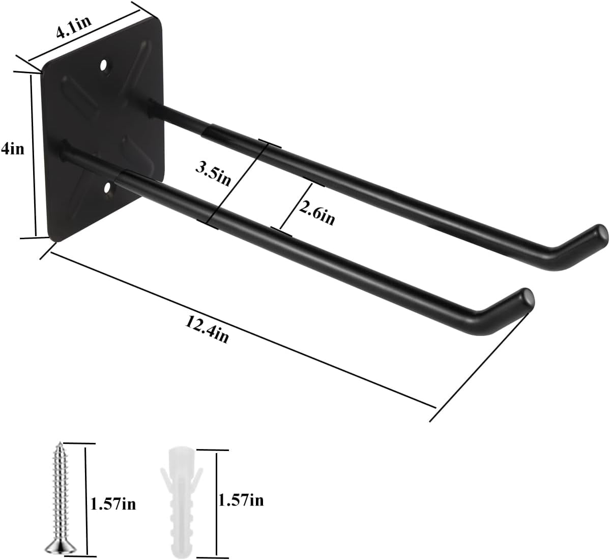 CYIHBOUR Steel Garage Storage Hooks Wall Tool Organizer 14 Inch Garage ...