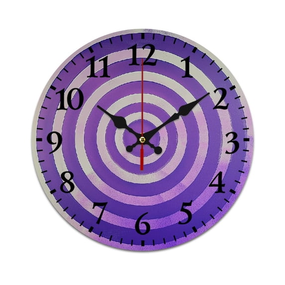 CYING Circle Stylish Fashionable PVC Wall Clock for Living Room Decor ...