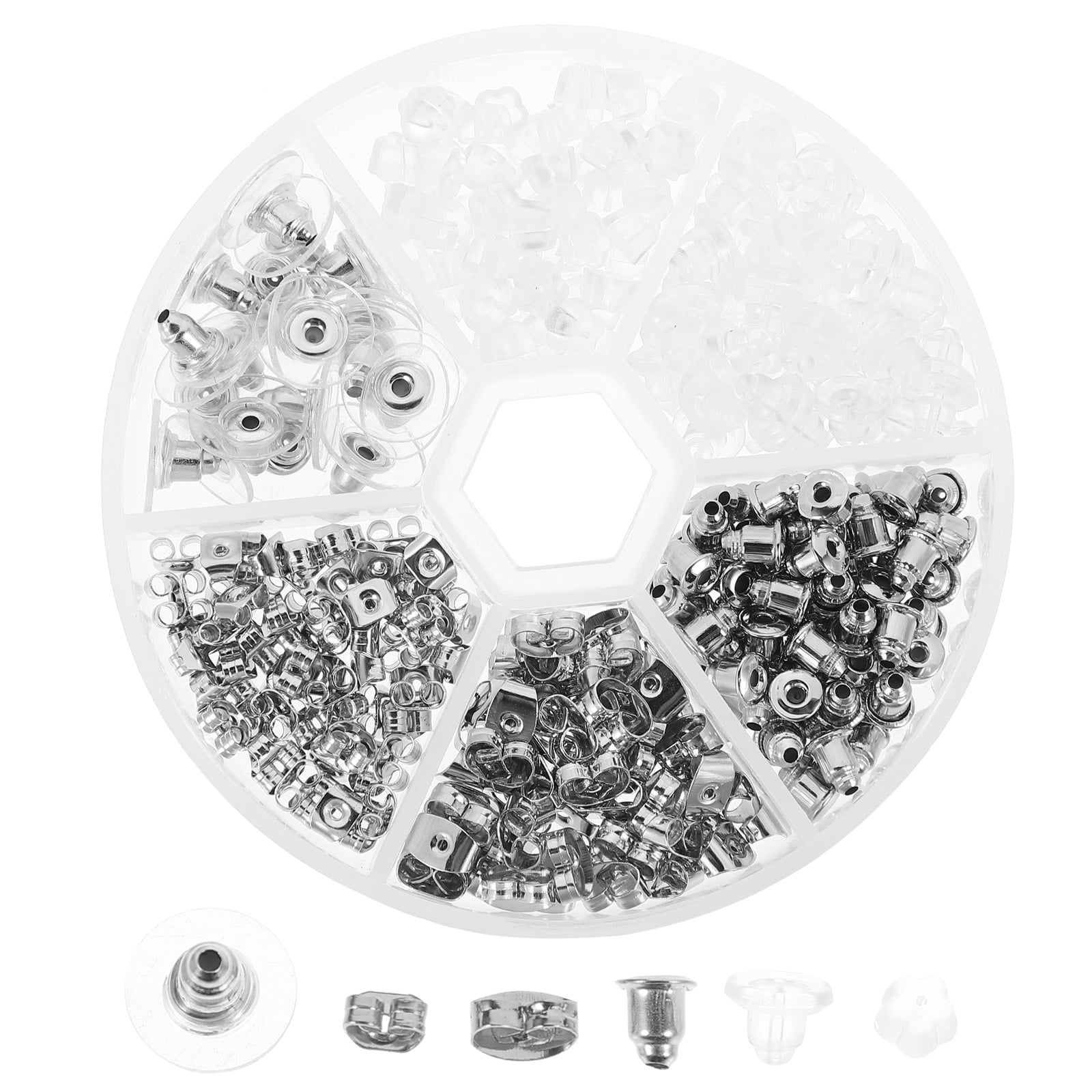 ORDDIART Diy Earring Backs Replacement Earring Accessory Silver ...