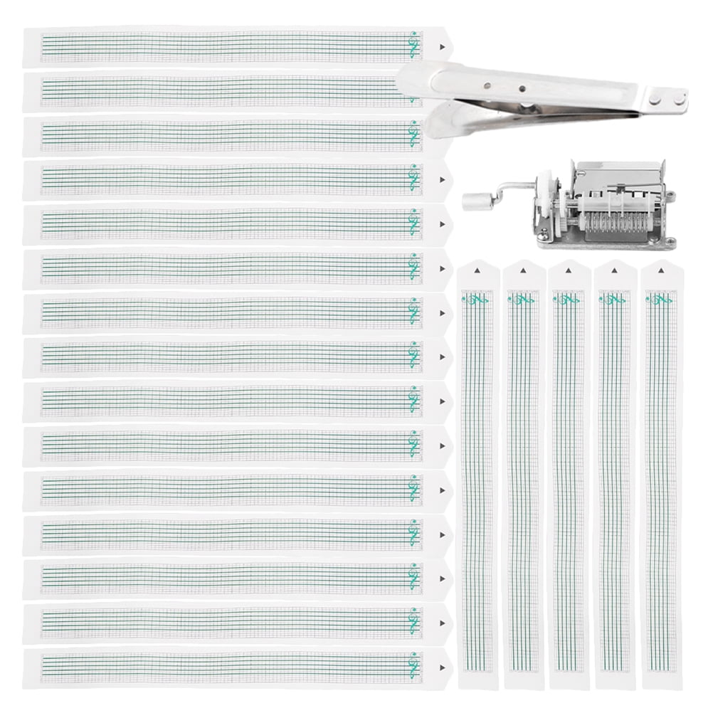 CYLINDSOME 1 Set 15-Note DIY Hand Crank Music Box Movement Refill Blank ...