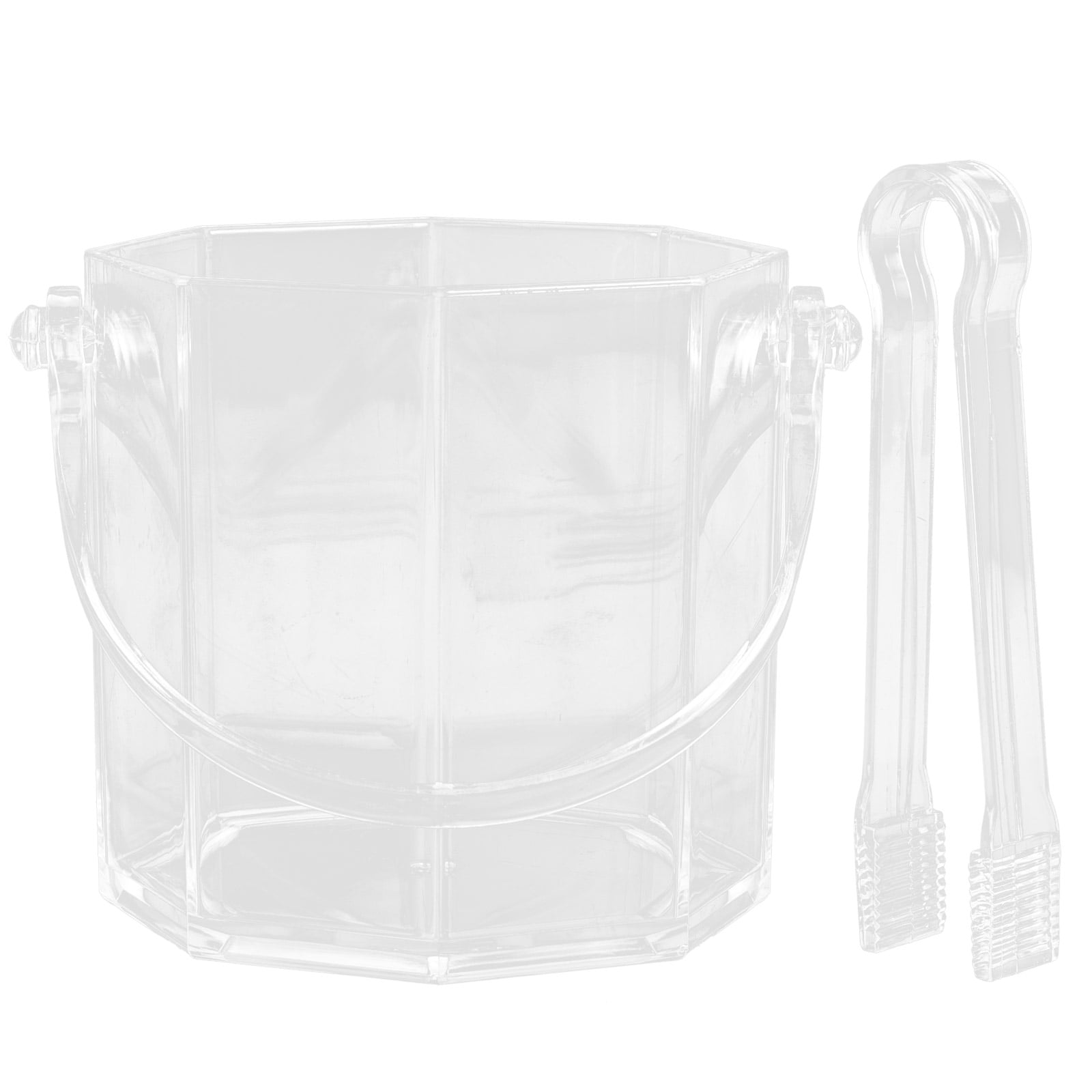 CYLINDSOME 1 Set Acrylic Ice Cube Bucket Handheld Bucket Ice Container ...