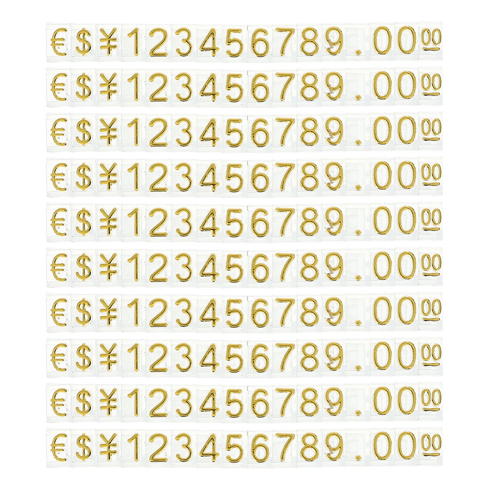 HEMOTON Masteelf 10 Strings Small Cube Price Tags for Retail Stores ...