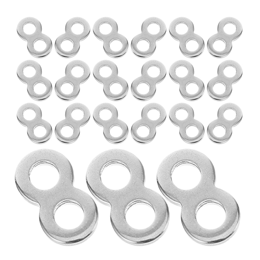 HEMOTON Stainless Steel 8 Figure Tabletop Fasteners for Home Use Silver ...