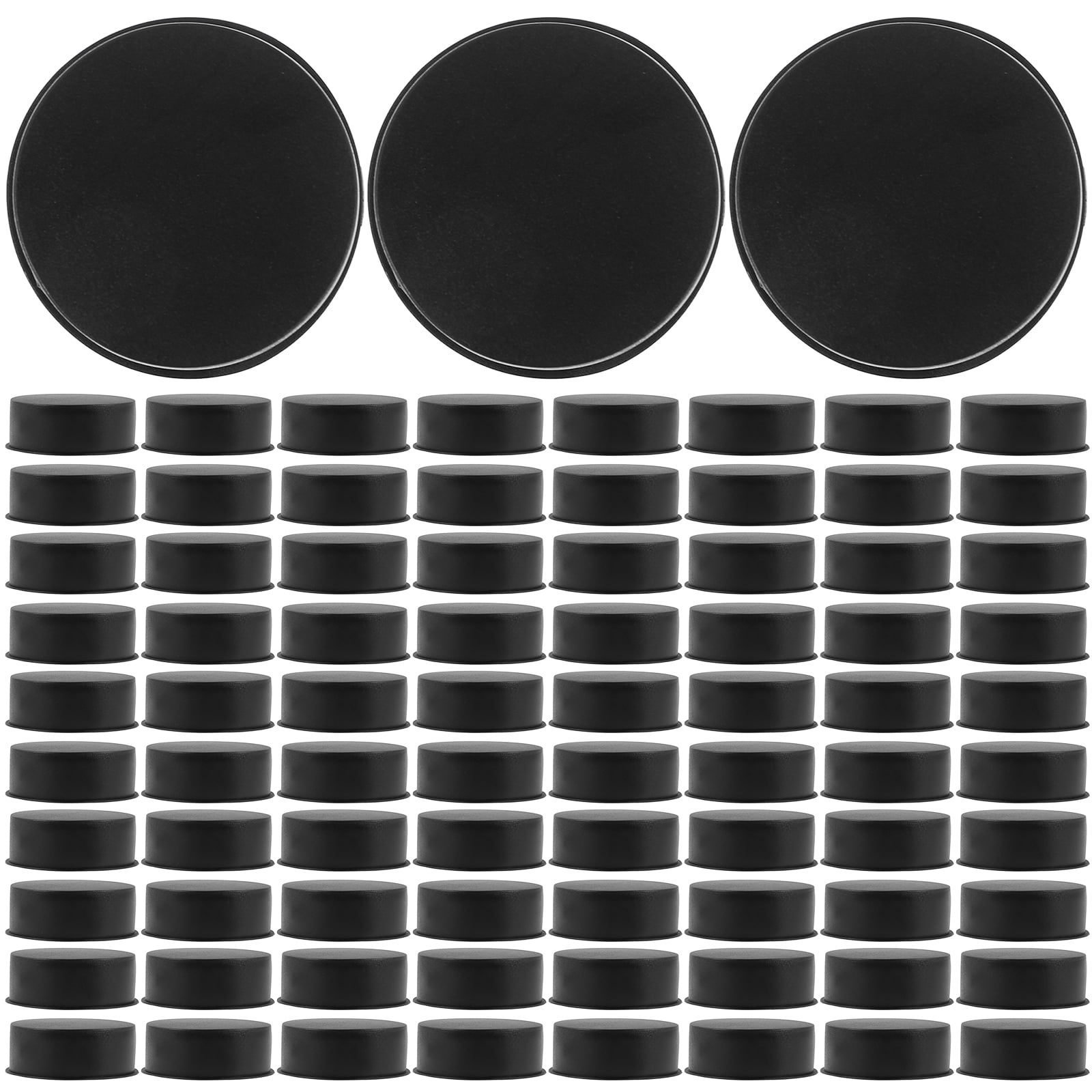 Black Plastic Hinge Covers for Desk and Cabinet Doors with Dust ...