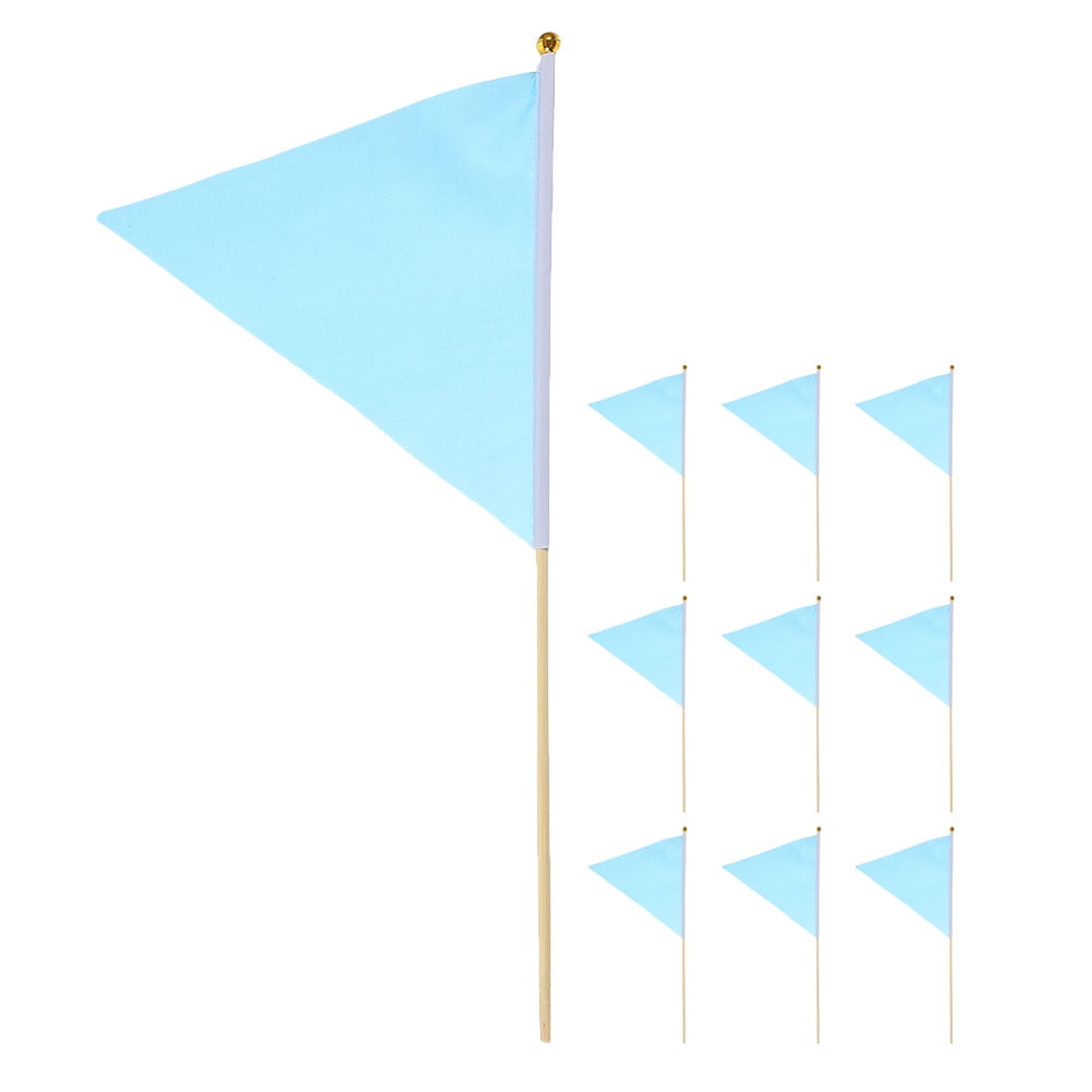 CYLINDSOME 10Pcs Marking Flags Garden Triangular Flags Irrigation Flags ...