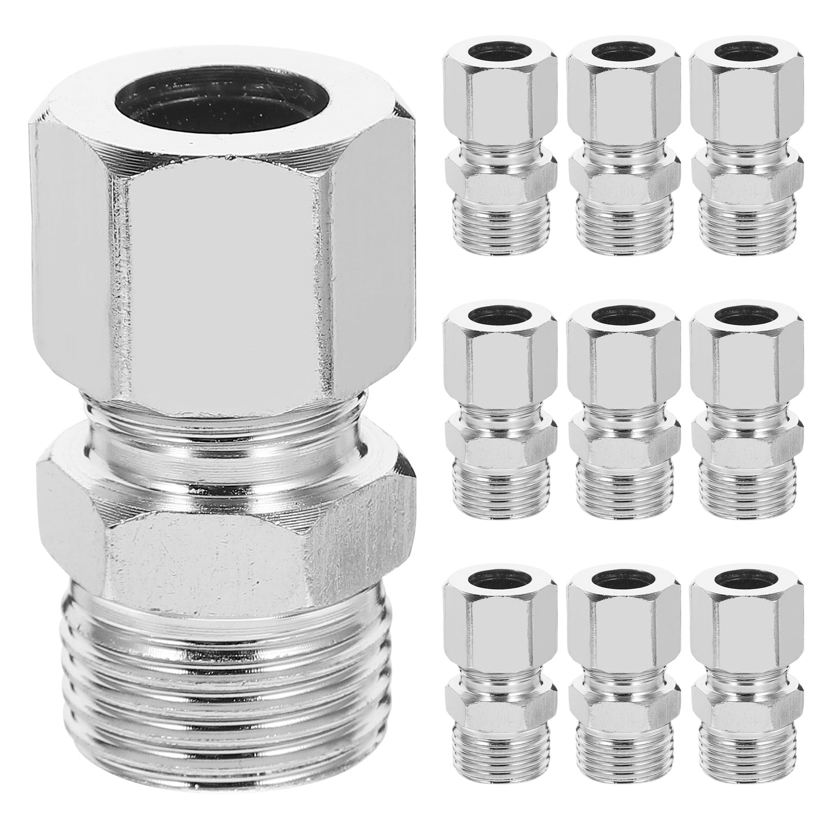CYLINDSOME 10pcs Compression Fitting G1/2 Male Pipe Thread Adapter ...