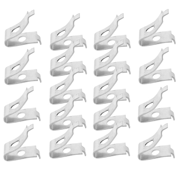 CYLINDSOME 18Pcs Shelf Bracket Clips Glass Shelf Bracket Clips Cabinet ...