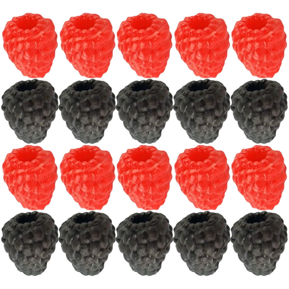 CYLINDSOME 20pcs Lifelike Artificial Raspberry Prop Faux Simulated ...
