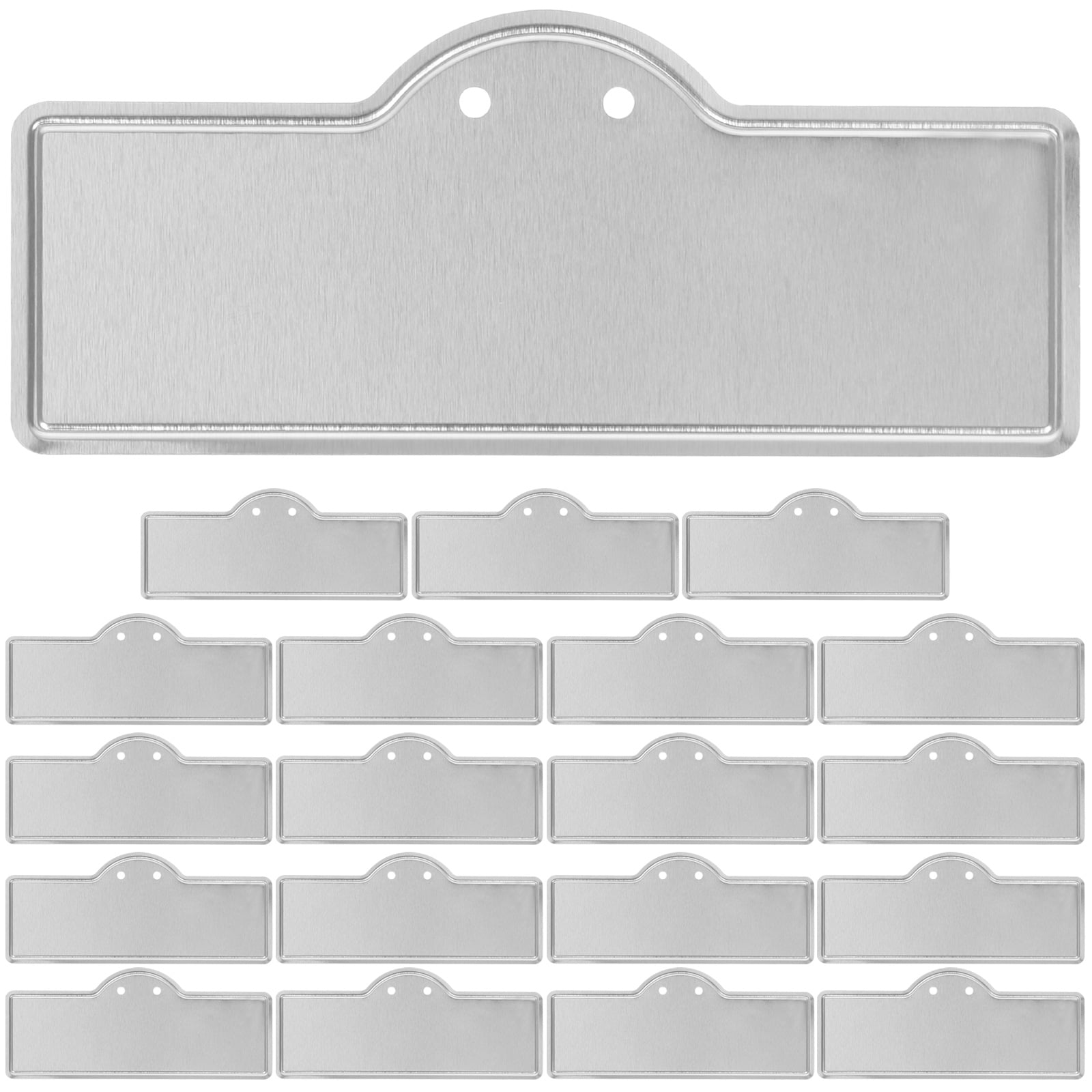 Garden Plant Signage with Modern Style Durable Aluminium Silver for ...