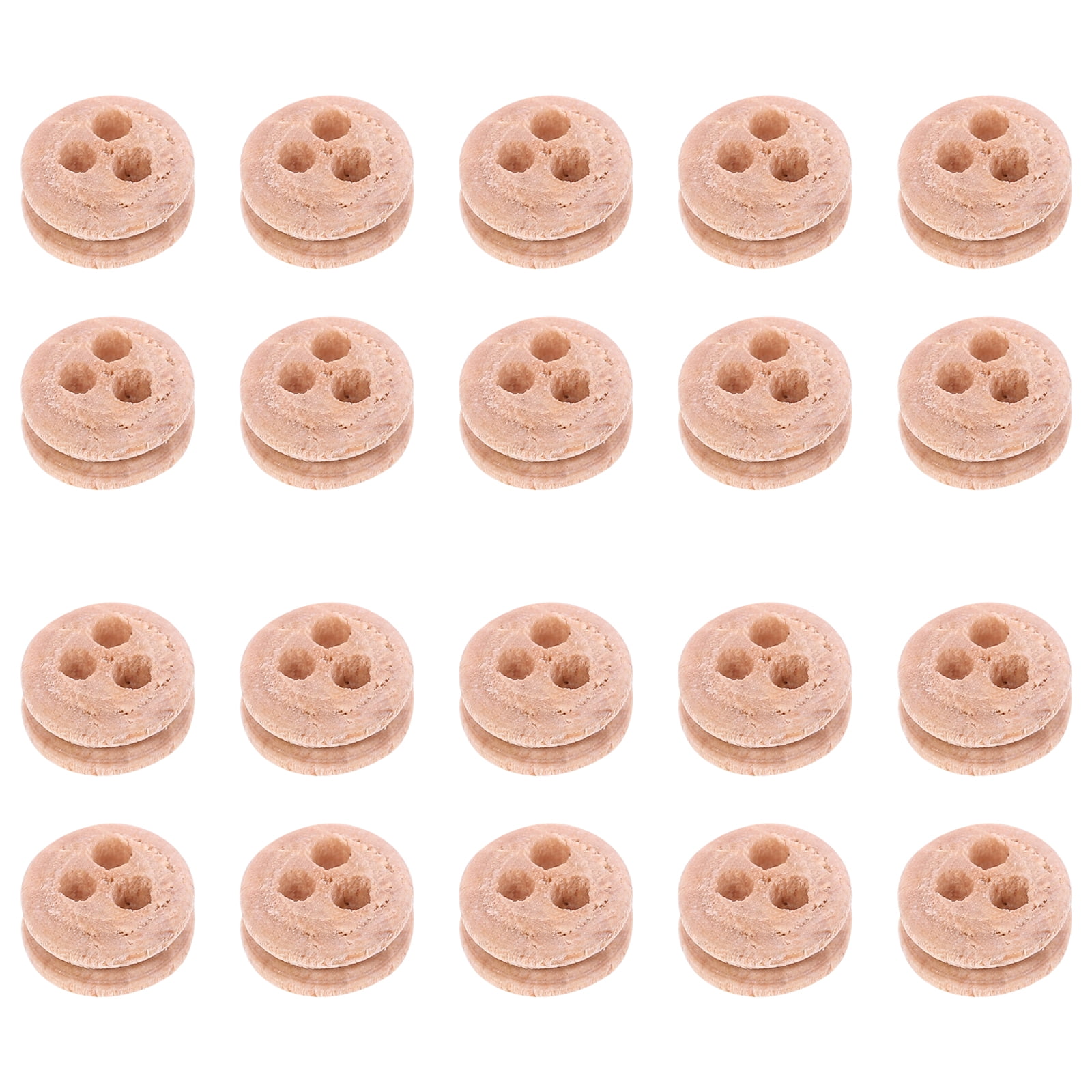 CYLINDSOME 20pcs Small Wood Pulley Kids Wood Ship Making Materials Wood ...