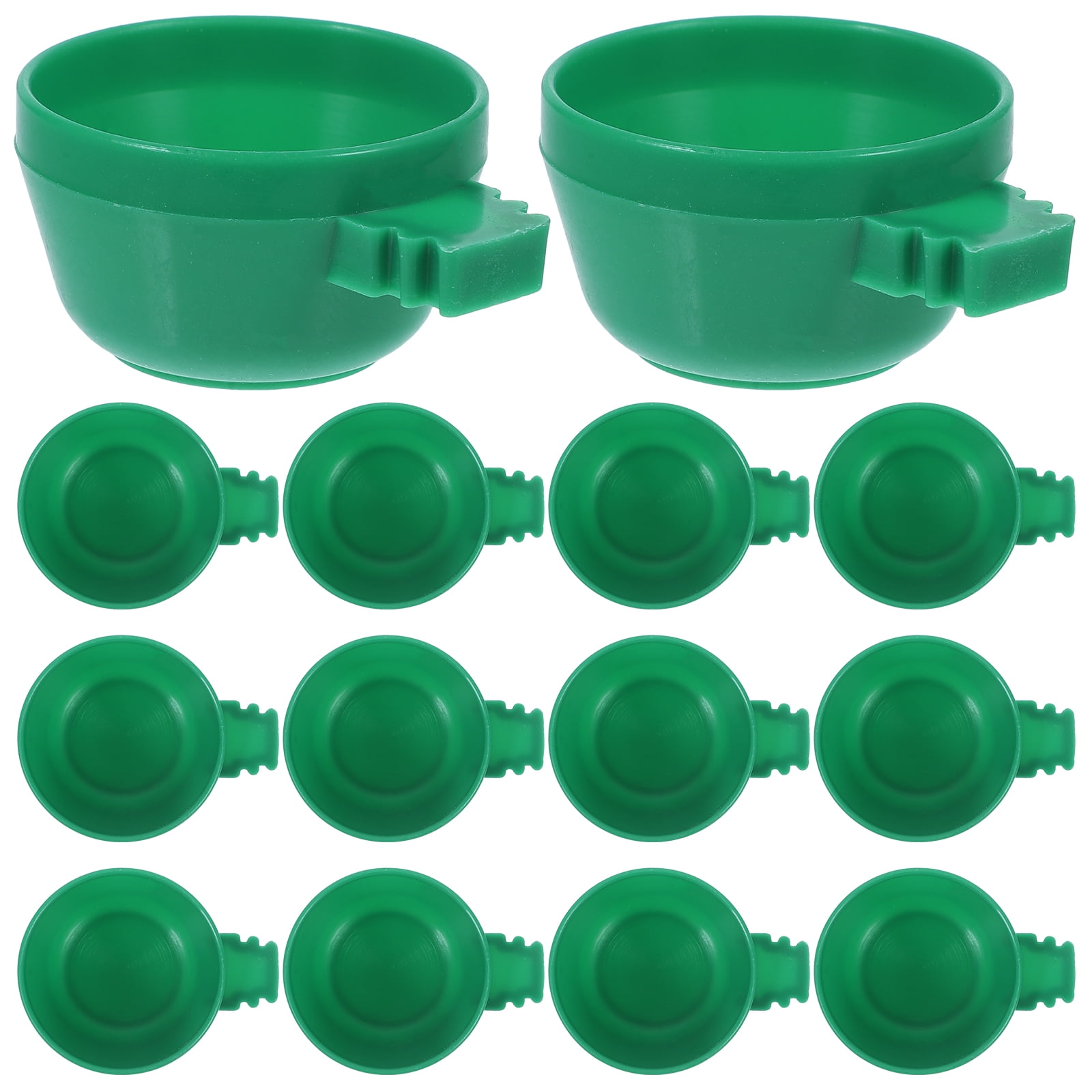 CYLINDSOME 25Pcs Parrot Food Holder Bird Feeding Cup Parrot Water Cage ...