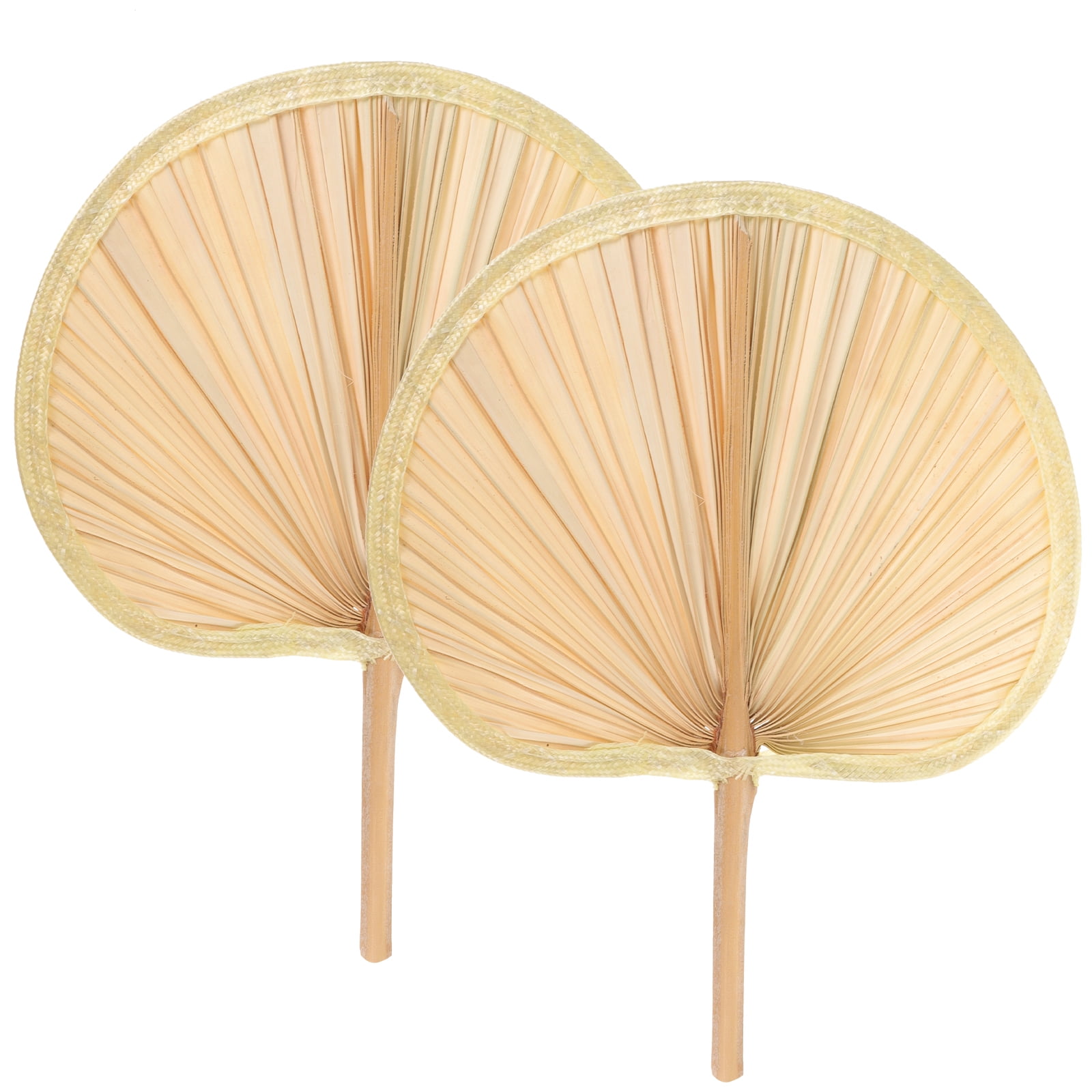 CYLINDSOME 2pcs Banana Leaves Woven Fan Woven Fan Chinese Style Woven ...