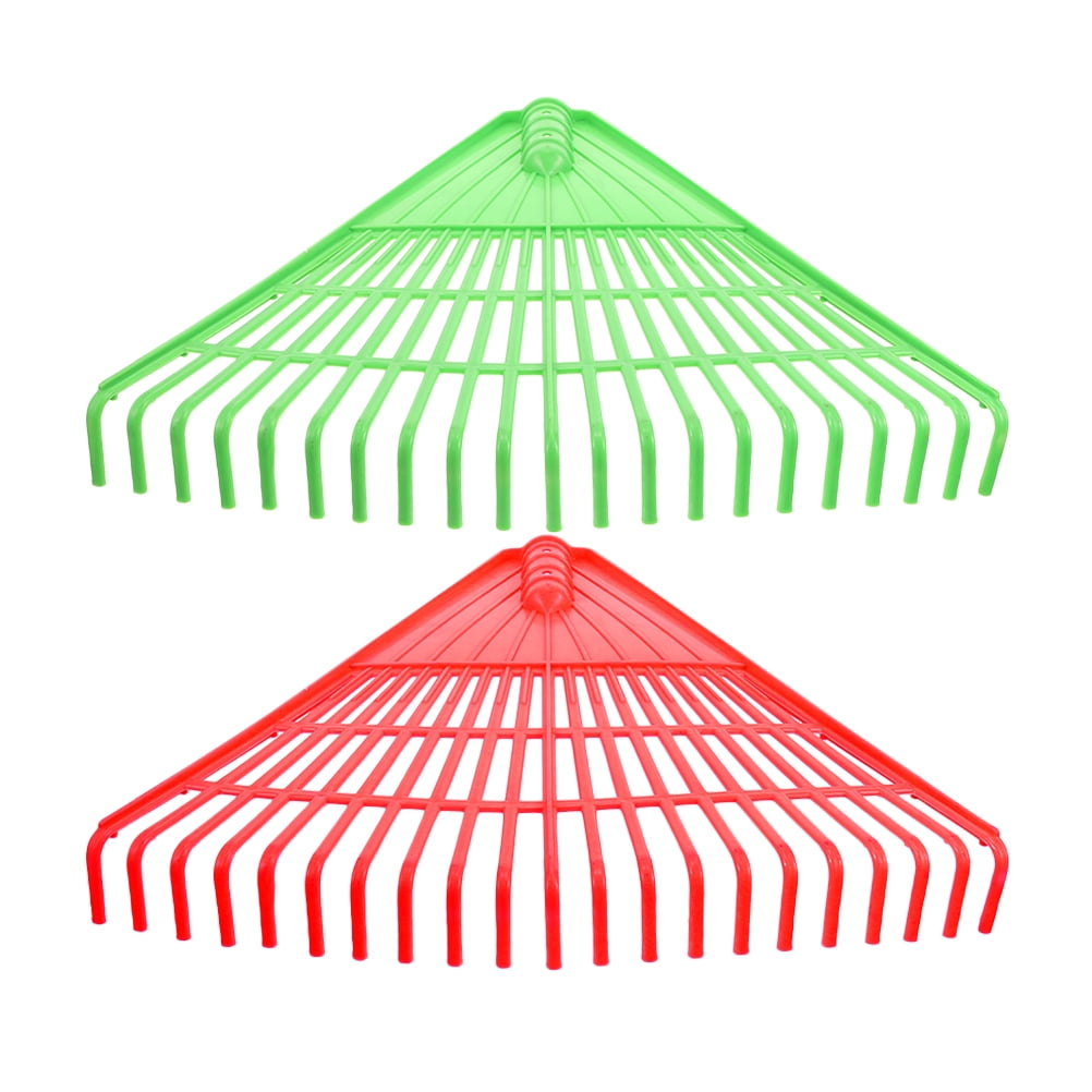 CYLINDSOME 2pcs Garden Pine Needle Rake Portable Plastic Lawn Rake ...