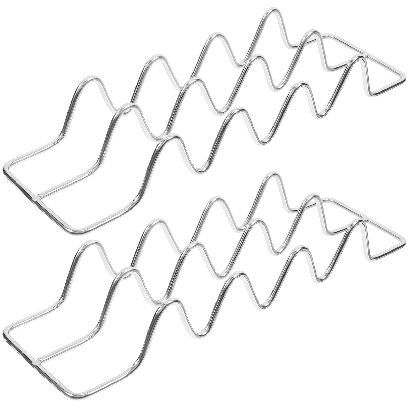 CYLINDSOME 2pcs Taco Storage Racks Stainless Steel Taco Holder Taco ...