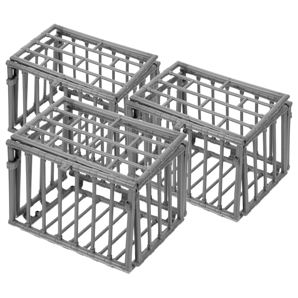 CYLINDSOME 3pcs Miniature Cage Model Toy Mini Cage Model Miniature Cage ...