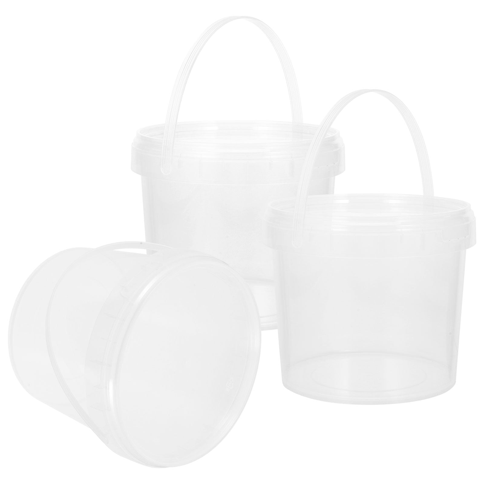 CYLINDSOME 3pcs Multi-functional Thickened Plastic Bucket Refrigerator ...