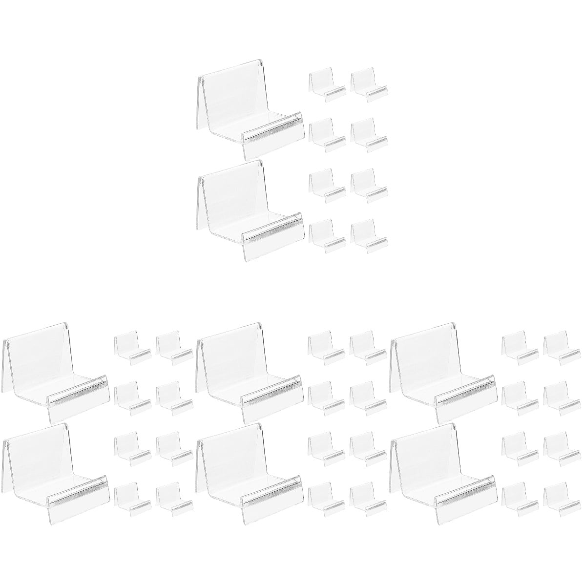 CYLINDSOME 40 pcs Clear Wallet Display Stand Retail Store Holder Shelf ...