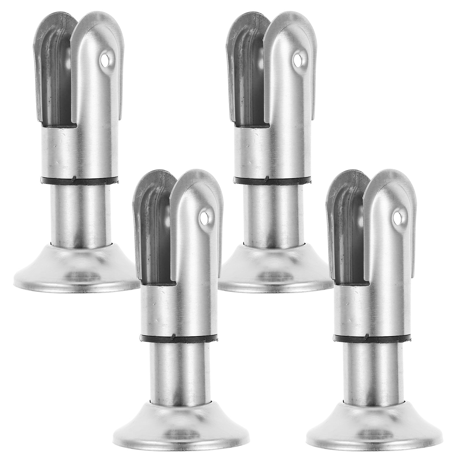CYLINDSOME 4Pcs Stainless Steel Partition Foot Restroom Partition ...