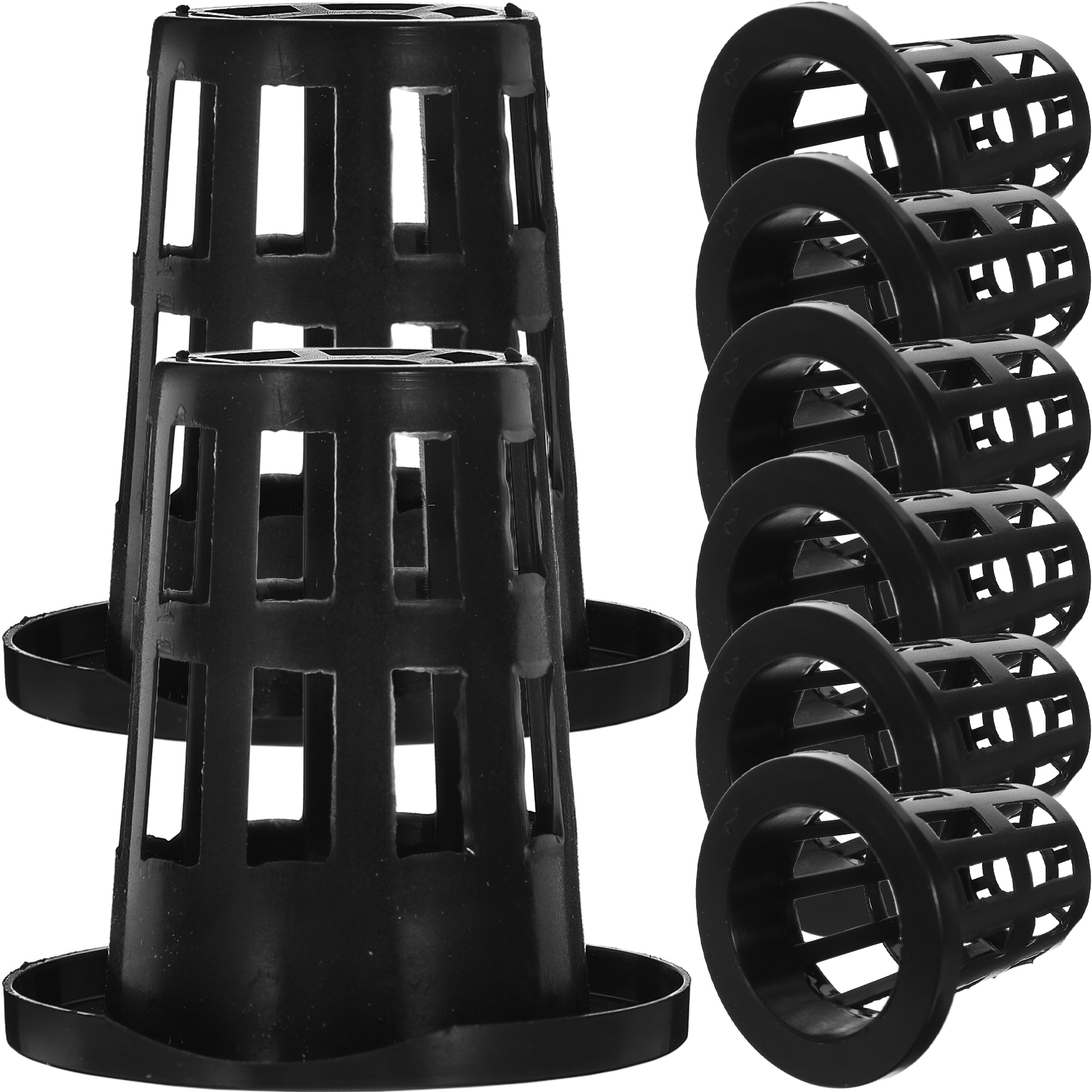 CYLINDSOME 50Pcs Hydroponic Pots Garden Balcony Planting Net Pots ...