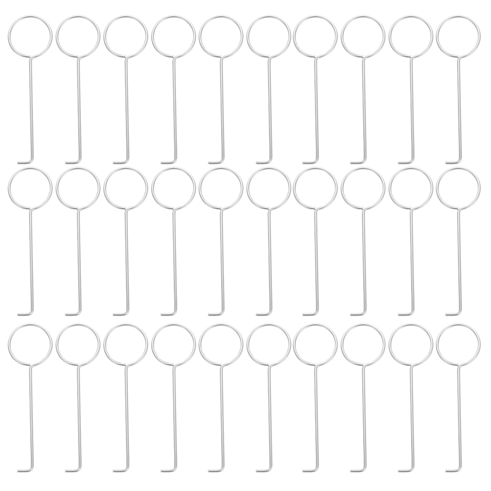 CYLINDSOME 50pcs Drain Key Lifting Hooks Iron Drain Grate Puller ...