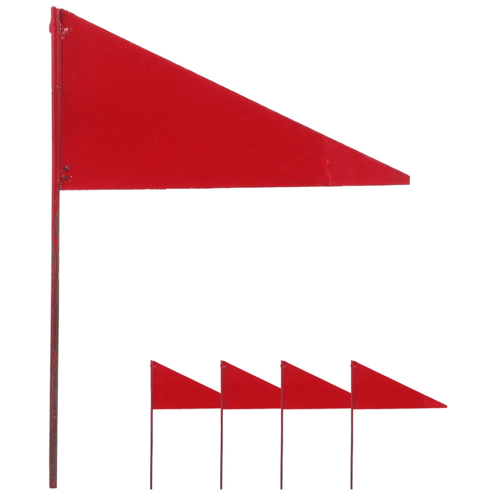 HEMOTON Durable Iron Marking Flags for Yard Decoration and Dog Training ...