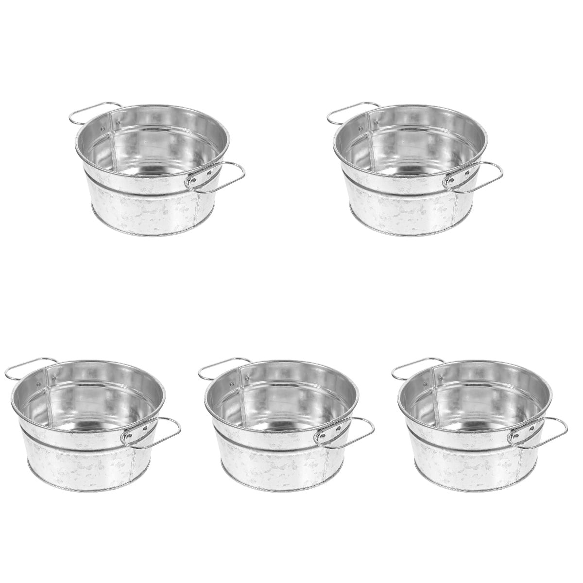 CYLINDSOME 5pcs Stainless Steel Chips Bucket Chicken Storage Holder ...