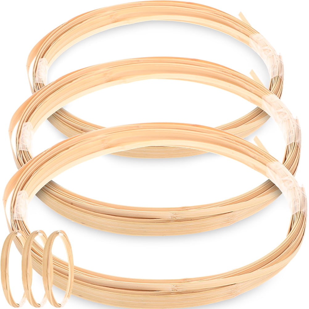 CYLINDSOME 6 Bundles of Bamboo Strips for Weaving Bamboo Webbing Basket ...