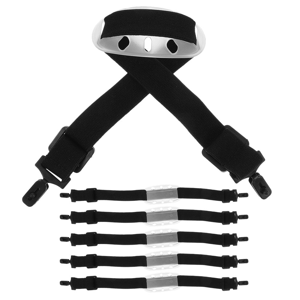 ORDDIART Chin Protection Strap Helmet Chin Straps Rubber Black 6Pcs 17 ...