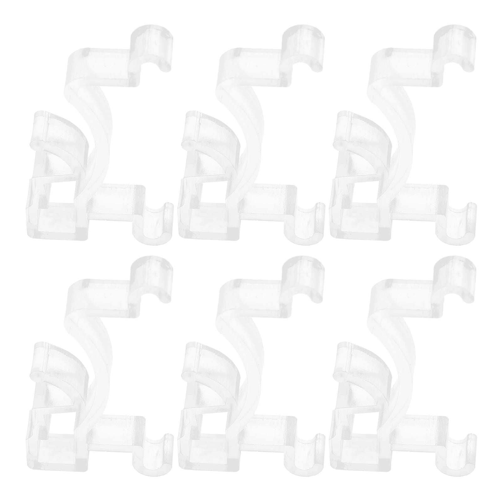 HEMOTON 6pcs Hidden Clear Valance Clips Replacement Window Blinds ...
