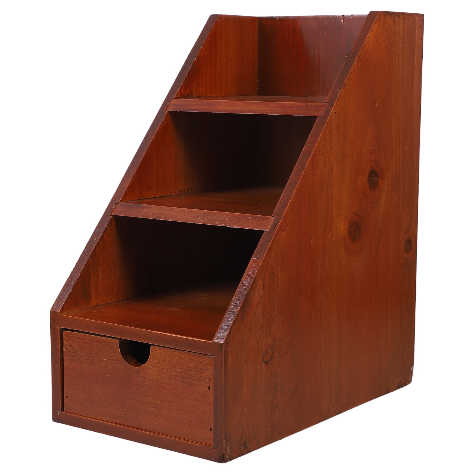 CYLINDSOME Desktop Book Organizer Daily Use Drawer Organizer Desktop ...